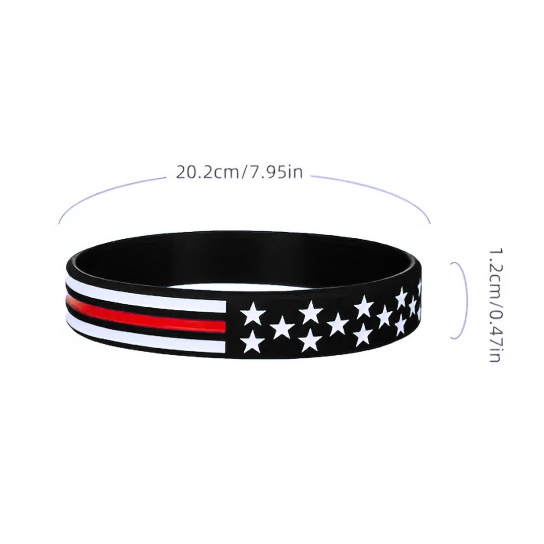 THIN RED LINE WRISTBAND – TimberOaksTactical.com