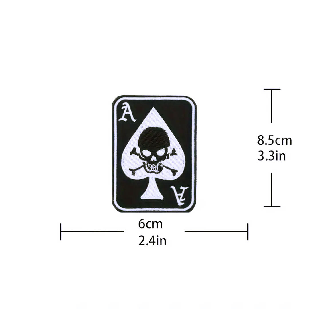 ACE OF SPADE SKULL PATCH – TimberOaksTactical.com
